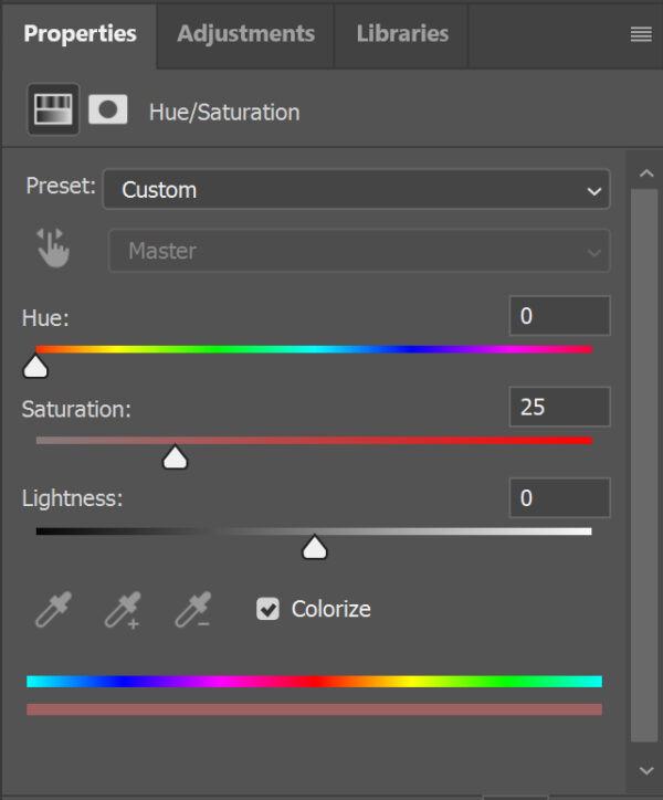 Color correction in Photoshop